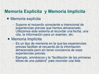 La Memoria | PPT