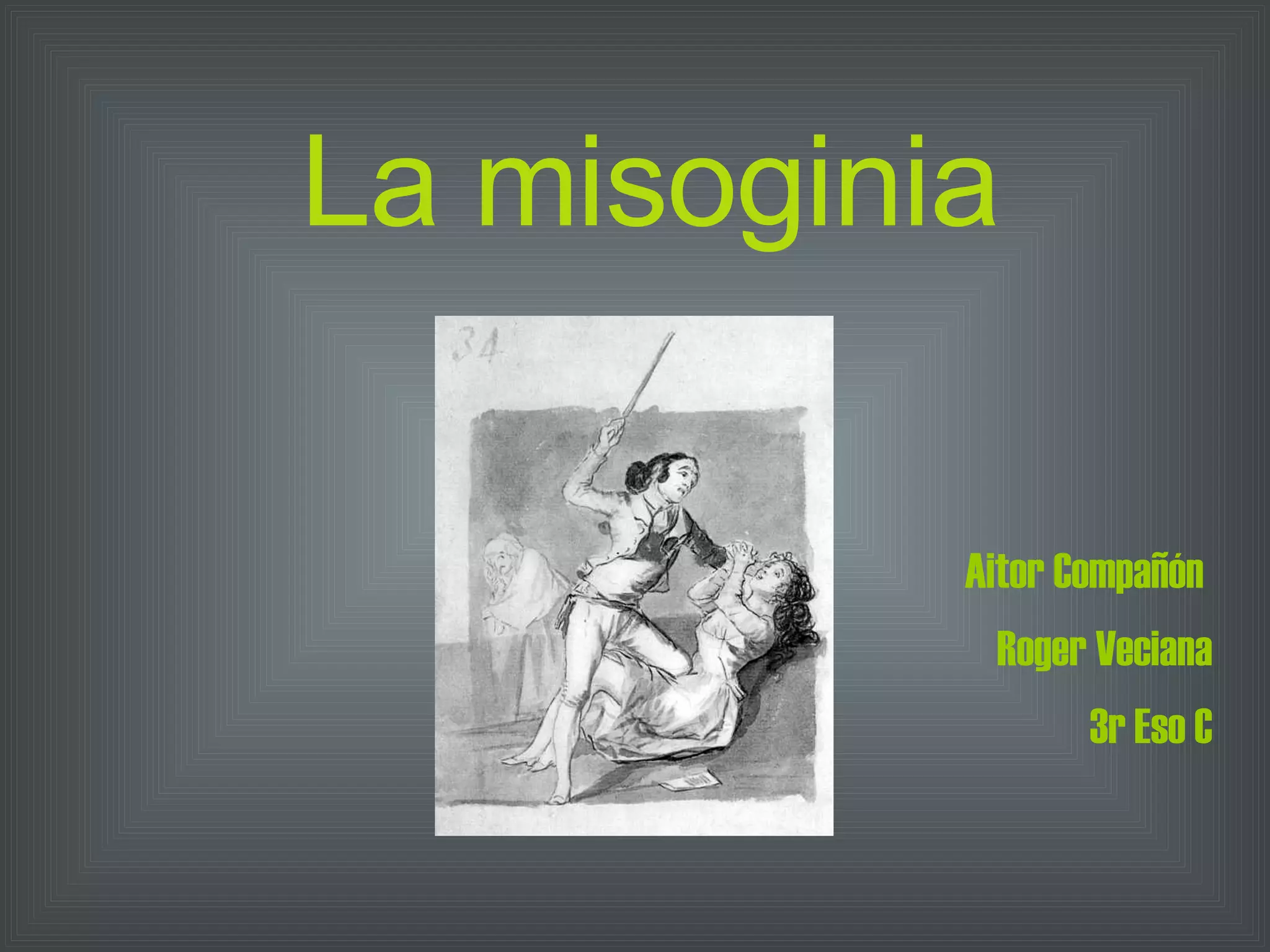 La Misoginia | PPT