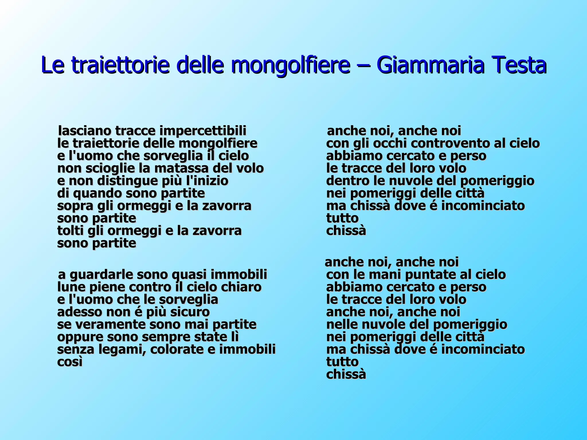 La Mongolfiera | PPT