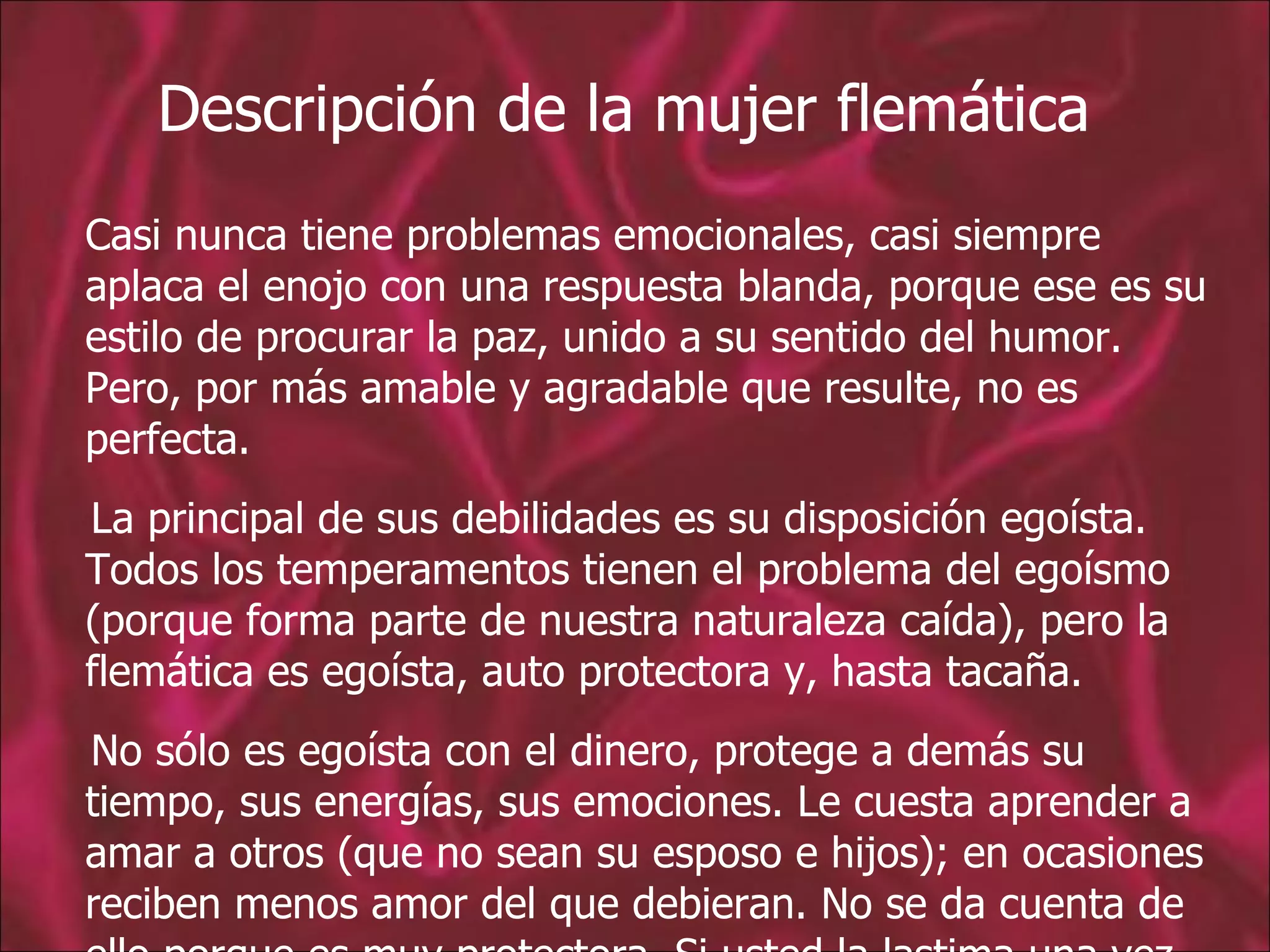 Temperamentos de la Mujer | PPT