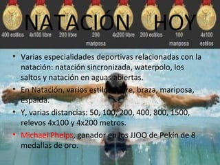 La natacion | PPT