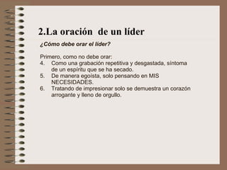 La Oracion De Un Lider | PPT