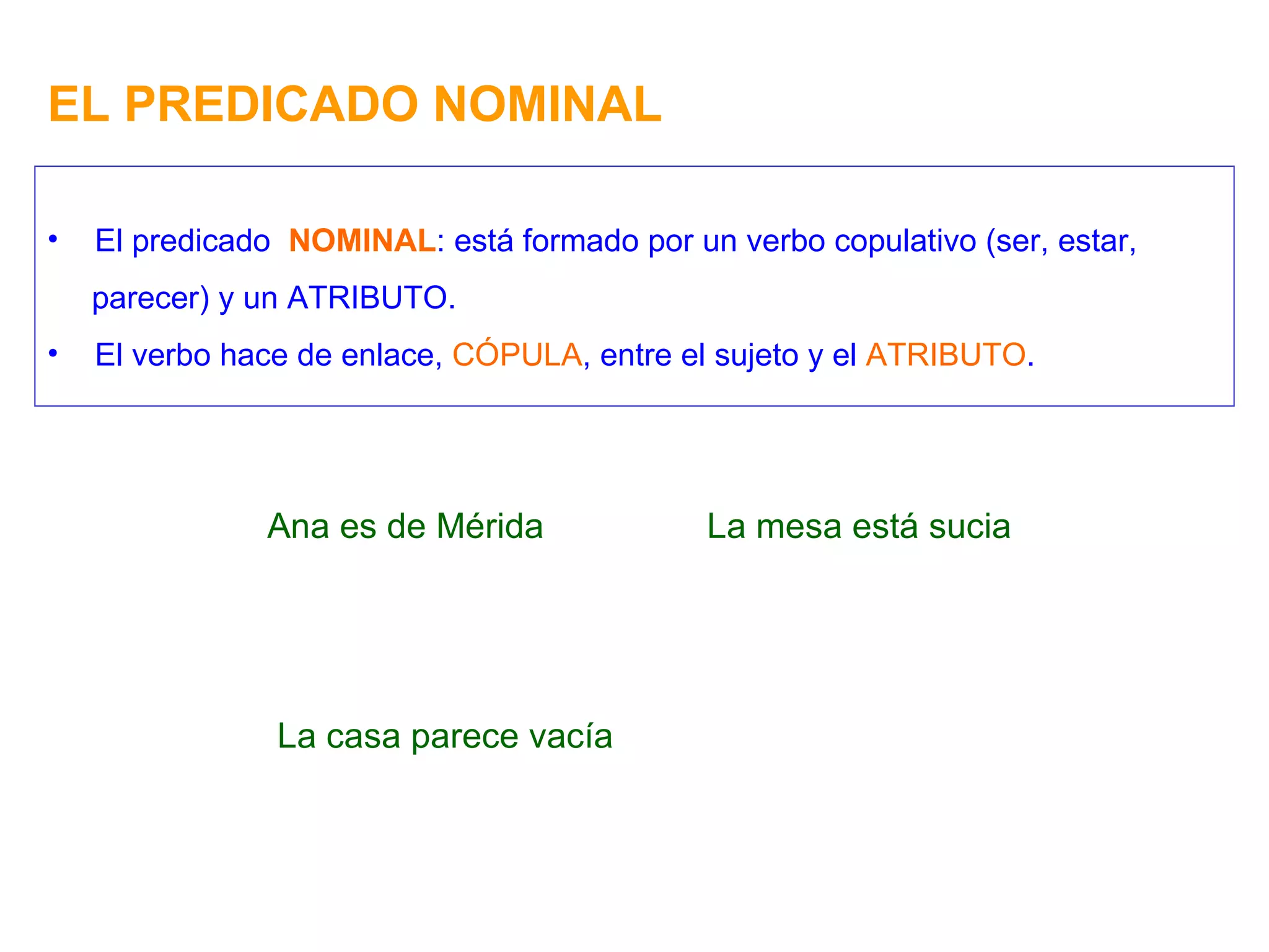 La Oracion Sujeto Y Predicado | PPT