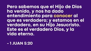 📗 La palabra griega ginosko ( entender ) | PDF