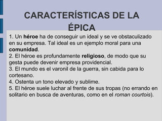 La épica medieval | PPTX