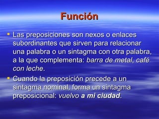 La PreposicióN | PPT