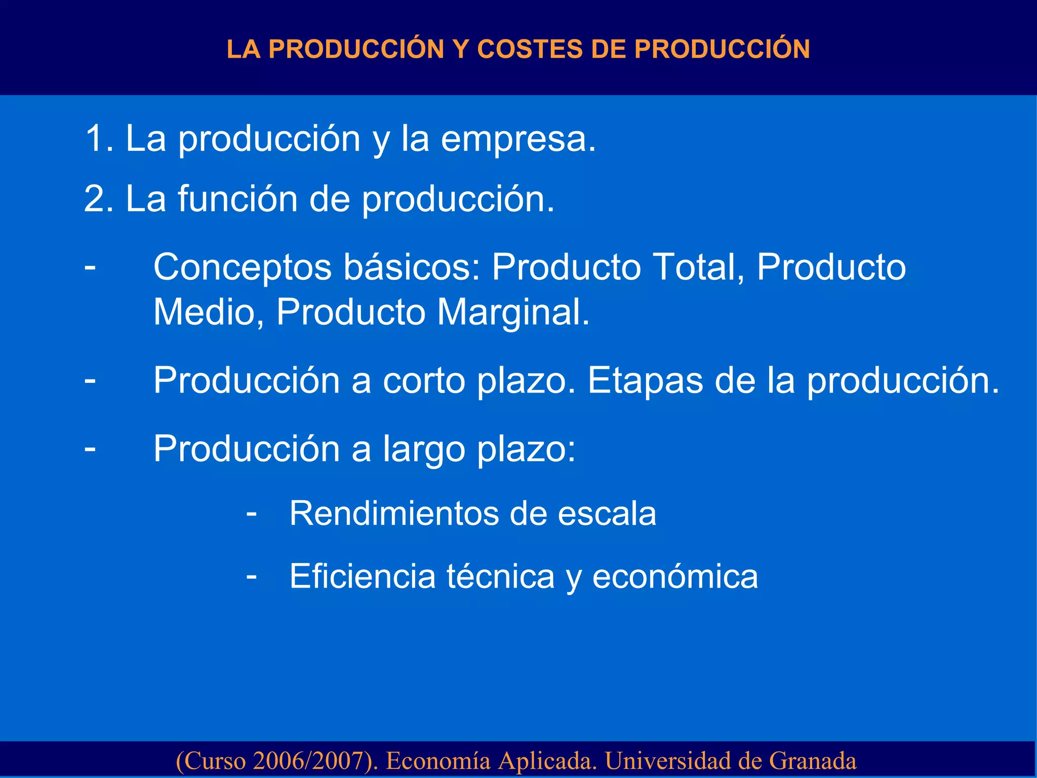 La Producción y Costos de Producción | PPT | Business | Business and ...