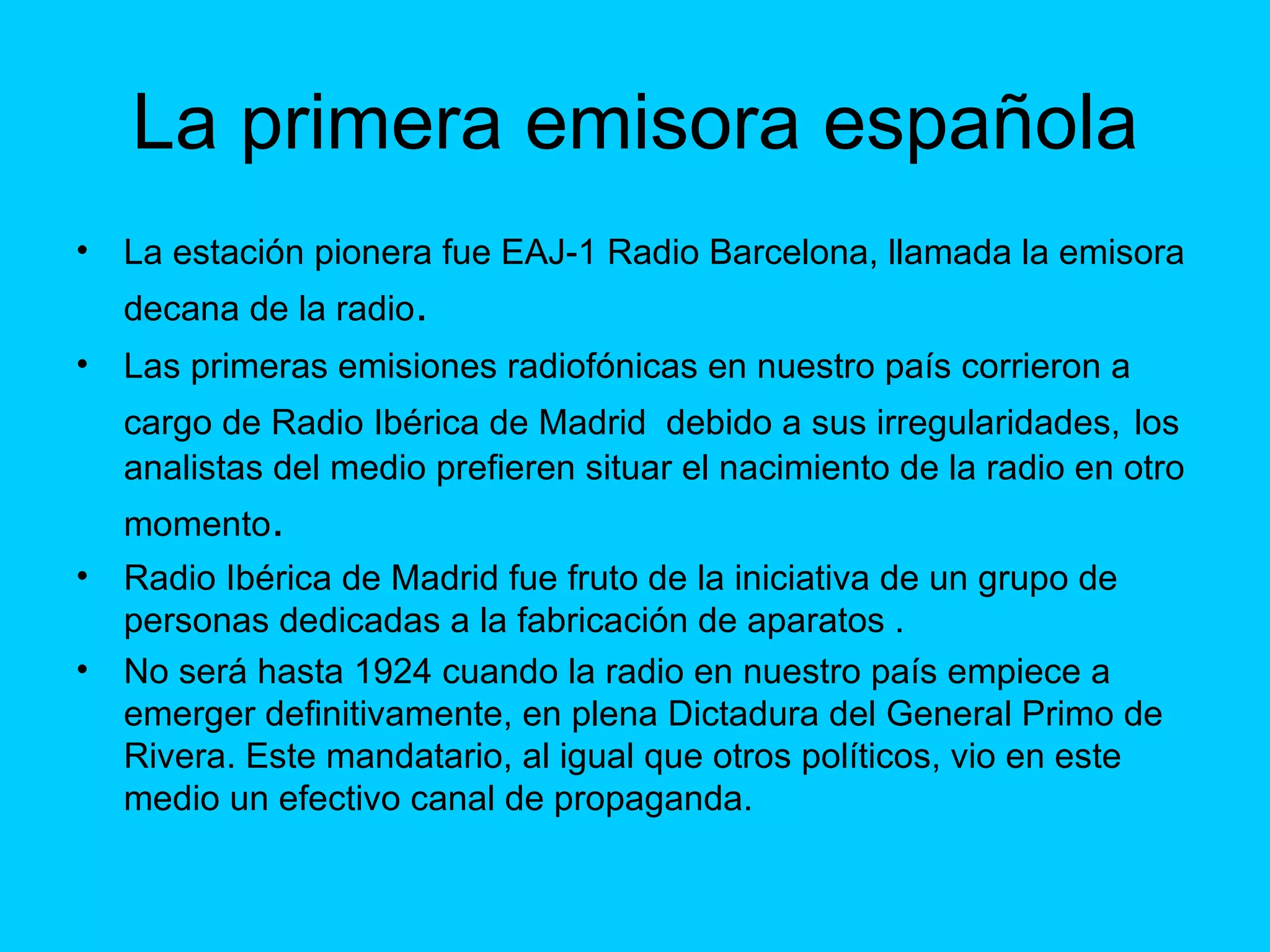 LA RADIO: HISTORIA Y EVOLUCIÓN | PPT