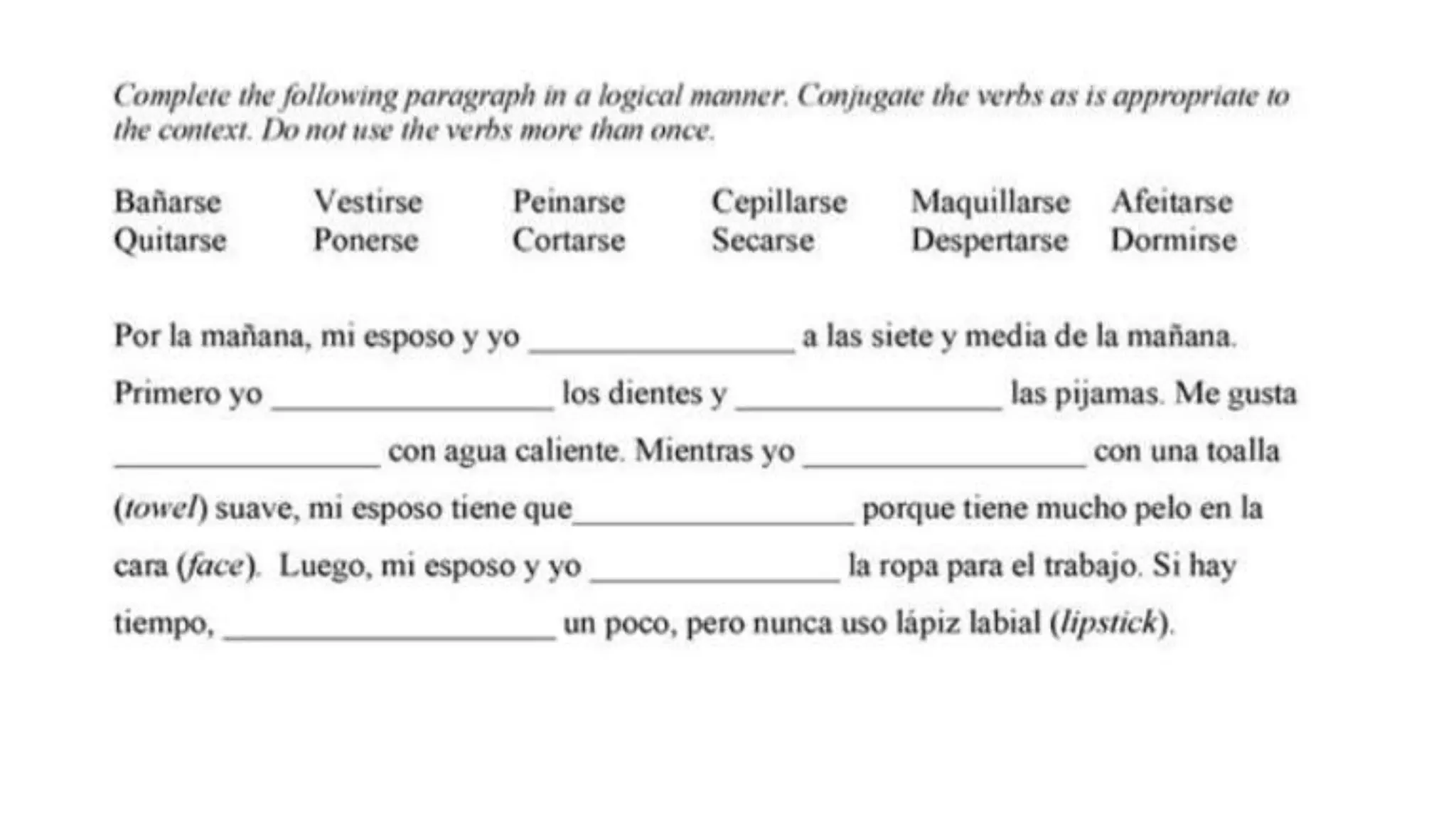 la-rutina-diaria-dinamica-del-aula-ejercicios-de-gramatica-ensenanz ...