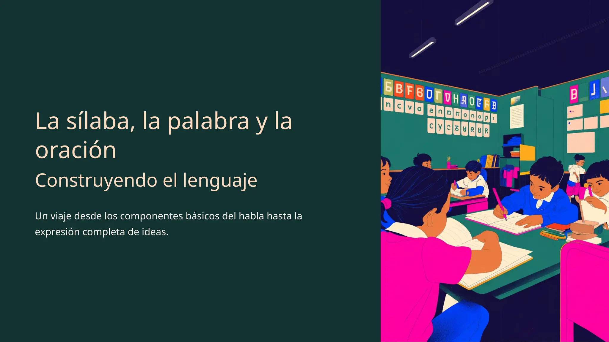 La-silaba-la-palabra-y-la-oracion CONSTRUCCIÓN DEL LENGUAJE | PPTX