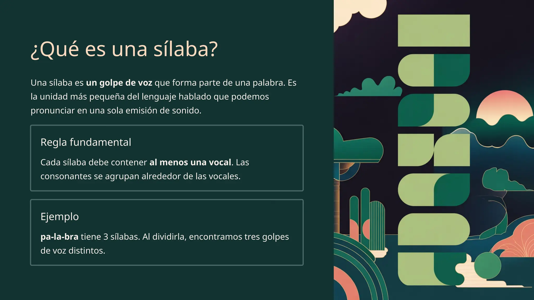 La-silaba-la-palabra-y-la-oracion CONSTRUCCIÓN DEL LENGUAJE | PPTX