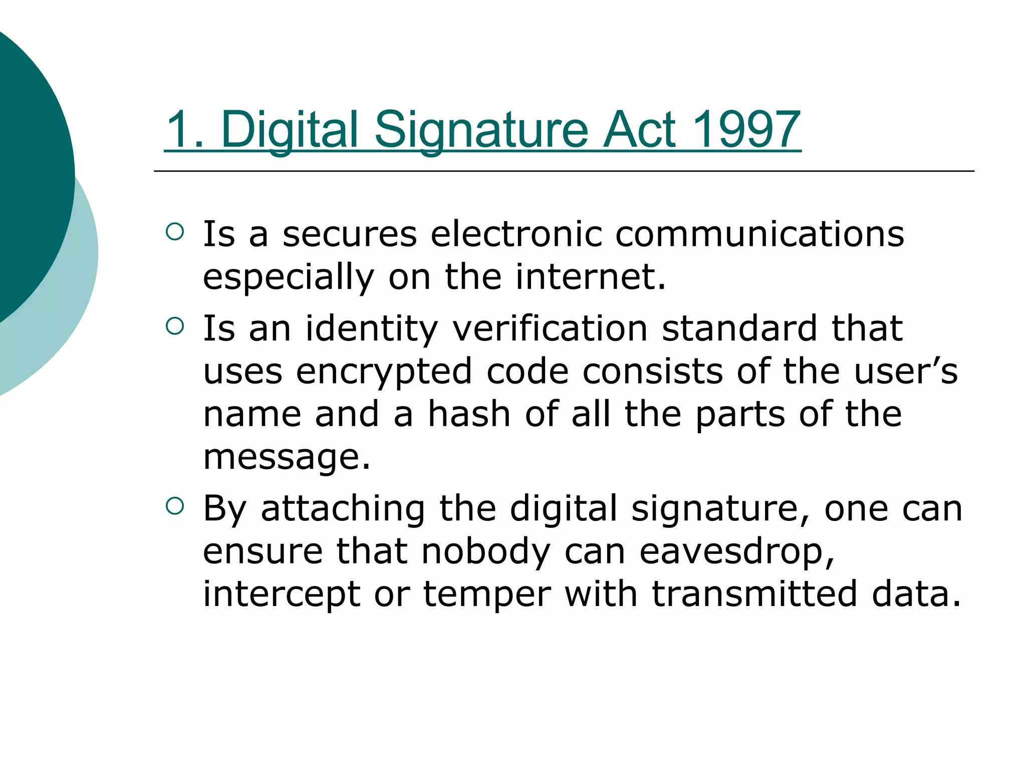 La1 Malaysia Cyber Laws | PPT