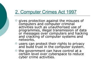 La1 Malaysia Cyber Laws | PPT