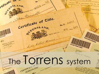 Torrens Title: Introduction | PPTX