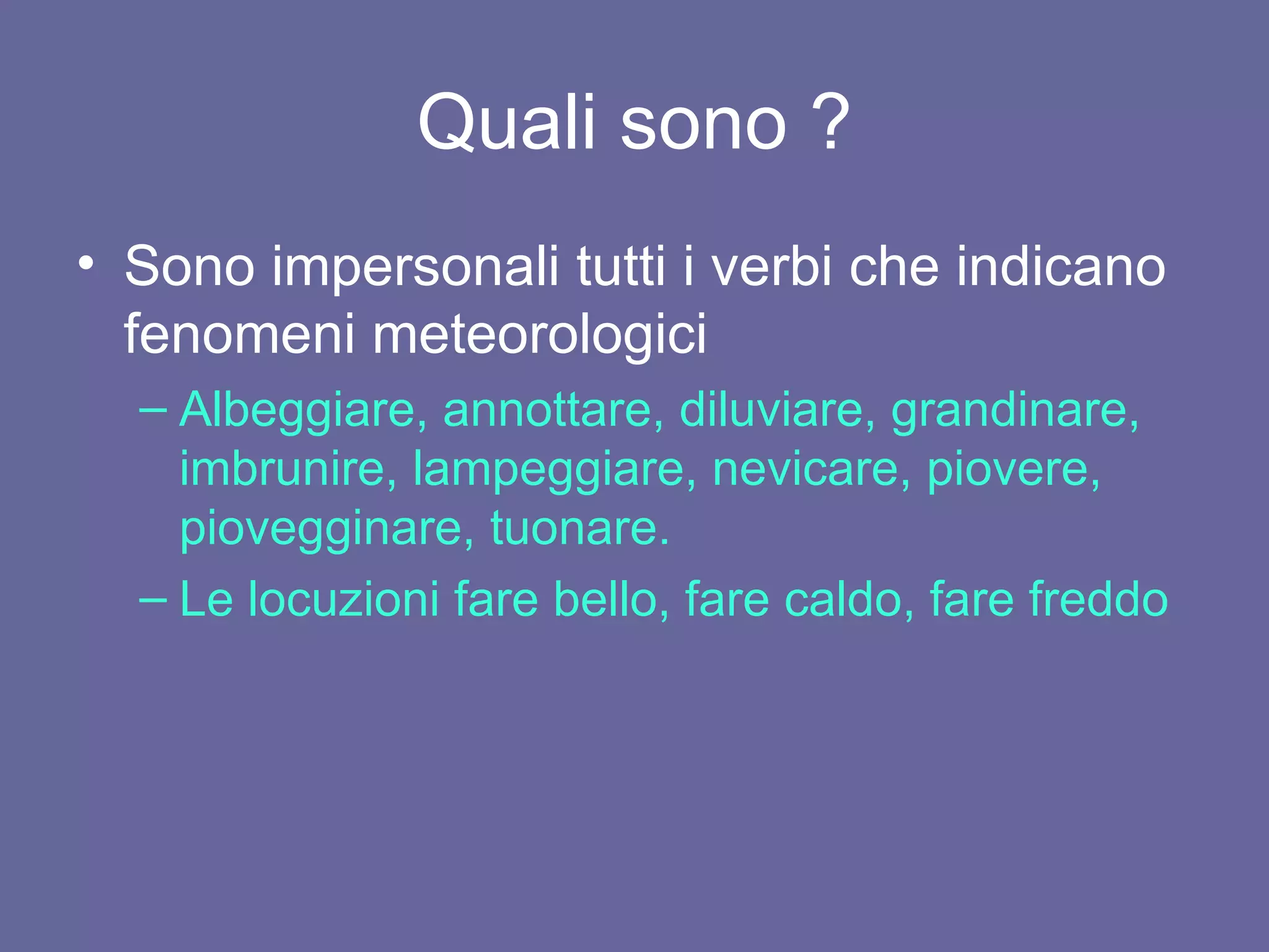 la forma impersonale del verbo | PPT