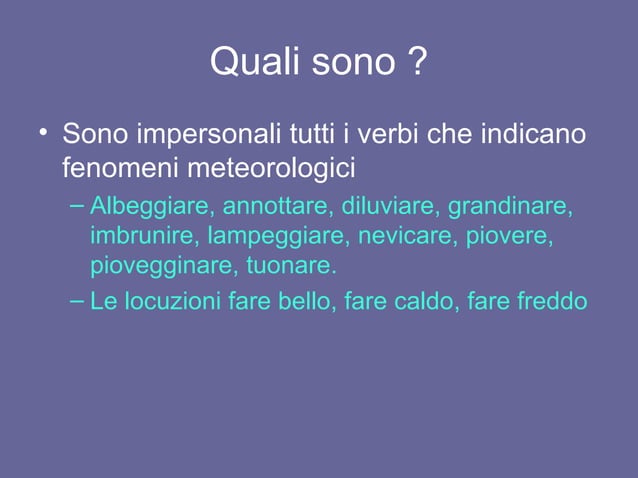 la forma impersonale del verbo | PPT