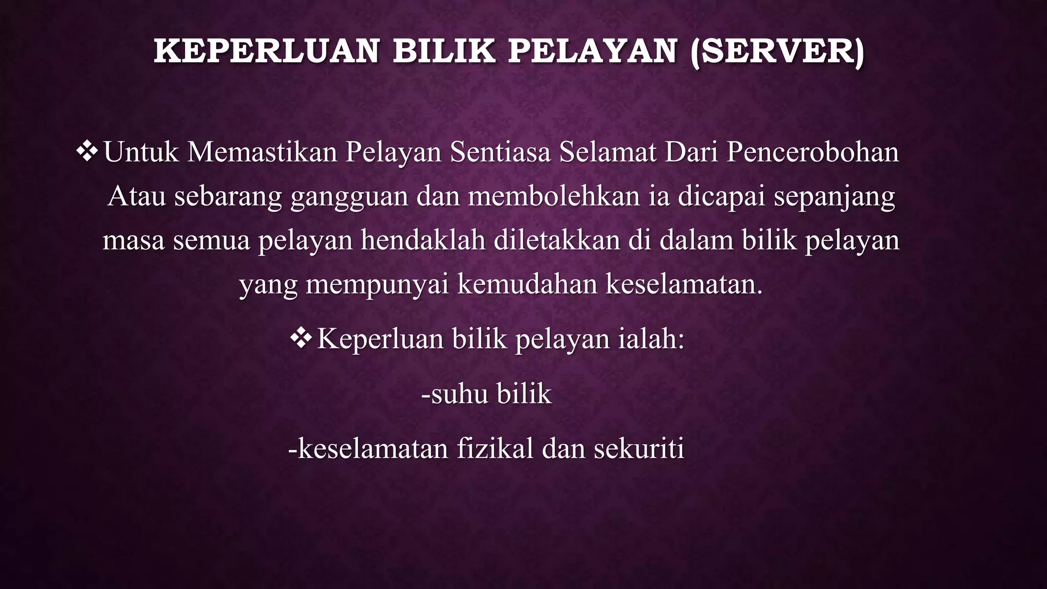 La2 server maintenance | PPTX