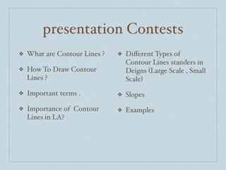Topography and Countours for LA Students | PPT