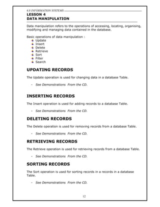 La6 ict-topic-6-information-systems | PDF | Databases | Computer Software and Applications