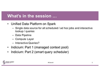 Indicium: Interactive Querying at Scale Using Apache Spark, Zeppelin, and Spark Job-Server with ...