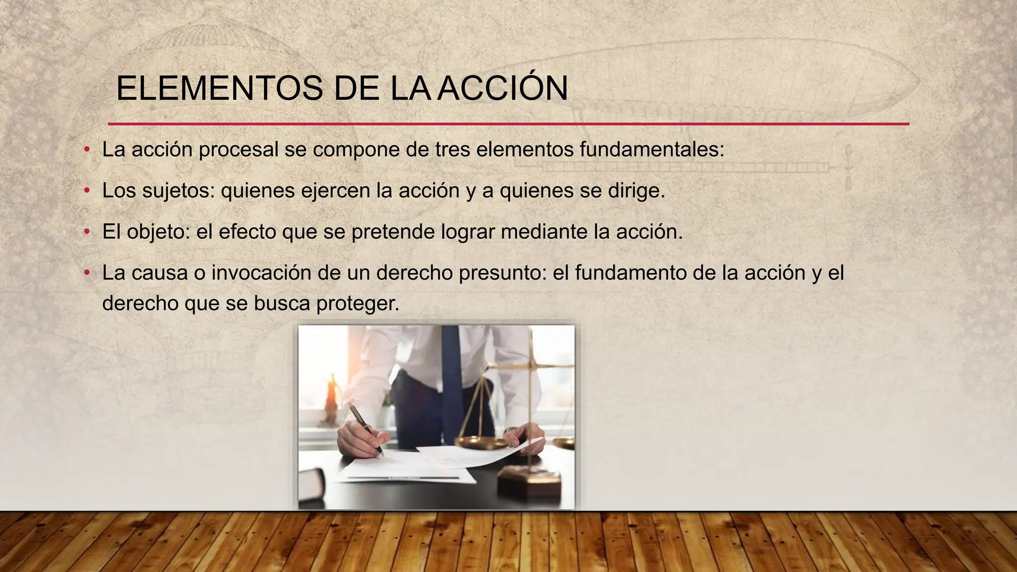 La acción Derecho Civil,elementos de la accion del derecho civil | PPTX