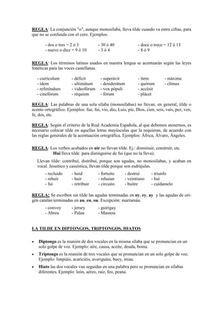 La acentuación ortográfica | PDF