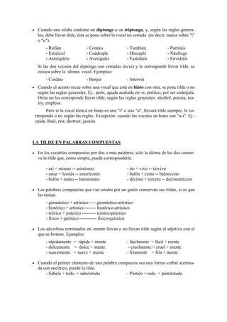 La acentuación ortográfica | PDF