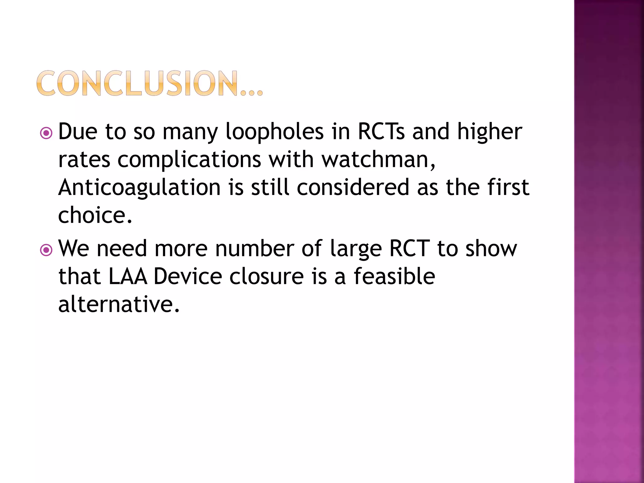 LAA CLOSURE VS ANTICOAGULATION.pptx