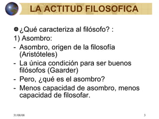 La Actitud Filosofica | PPT