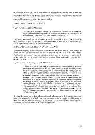 La adolescencia | DOCX