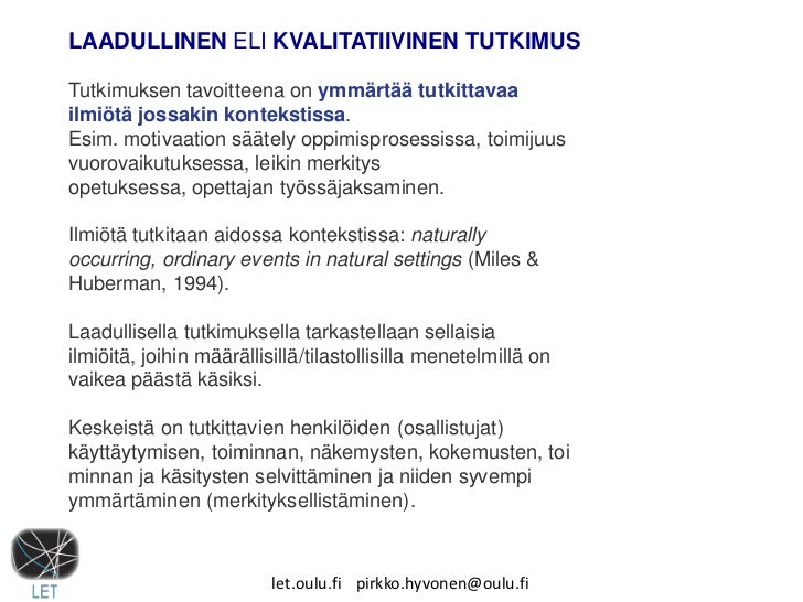 Laadullinen tutkimus/osa 1