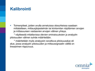 Laadunvarmistus laboratoriotyössä | PPT