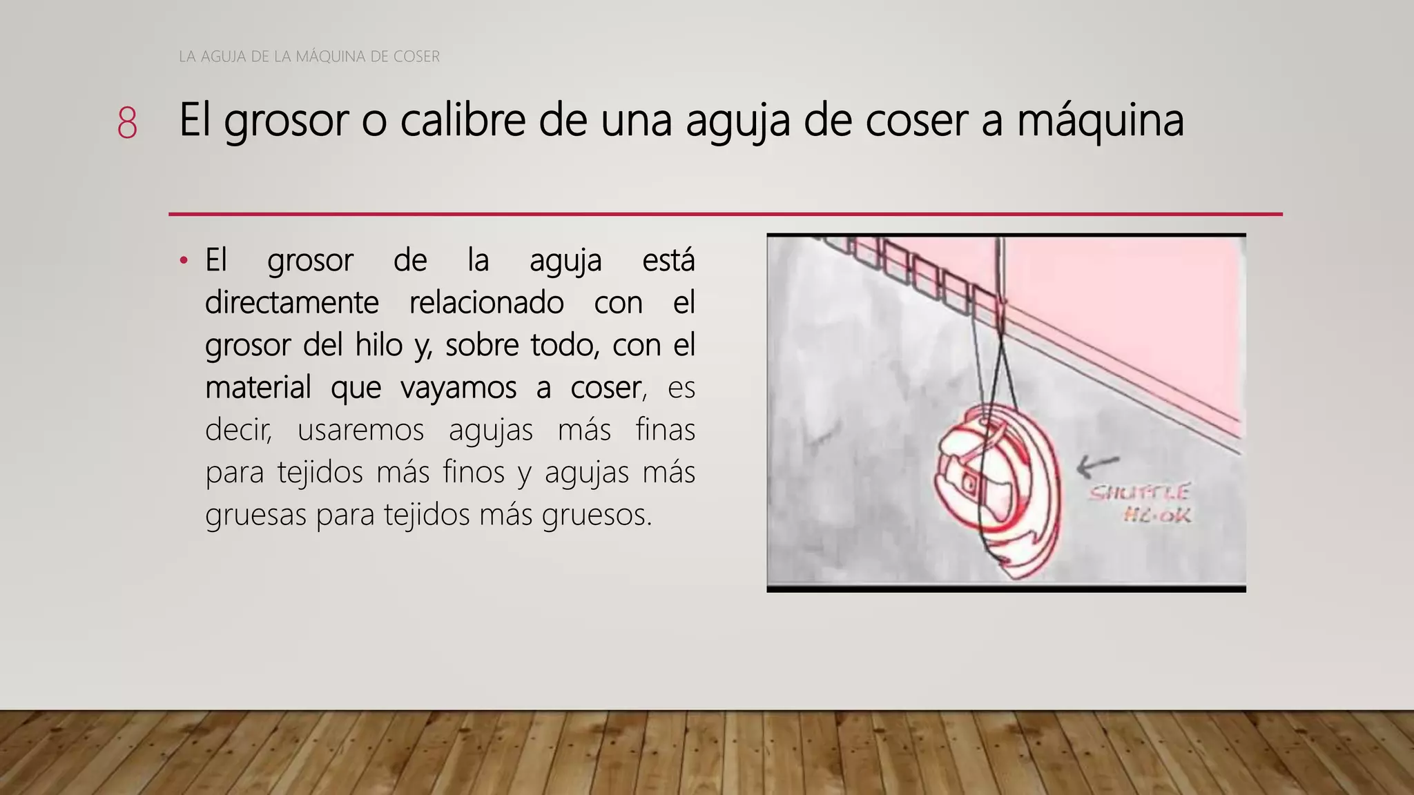 La aguja y sus partes completo | PPTX