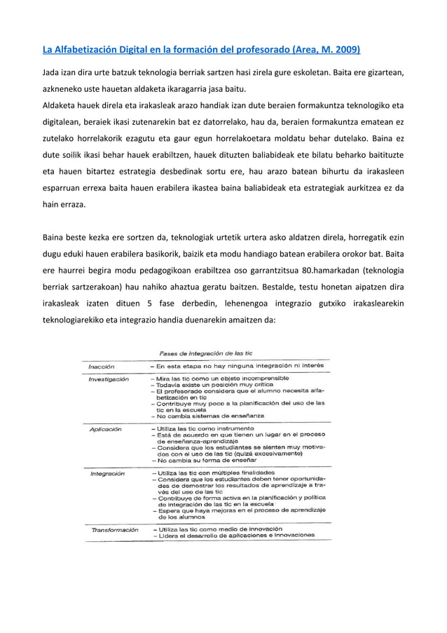 La alfabetización profesorado | PDF