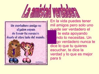 La amistad | PPT