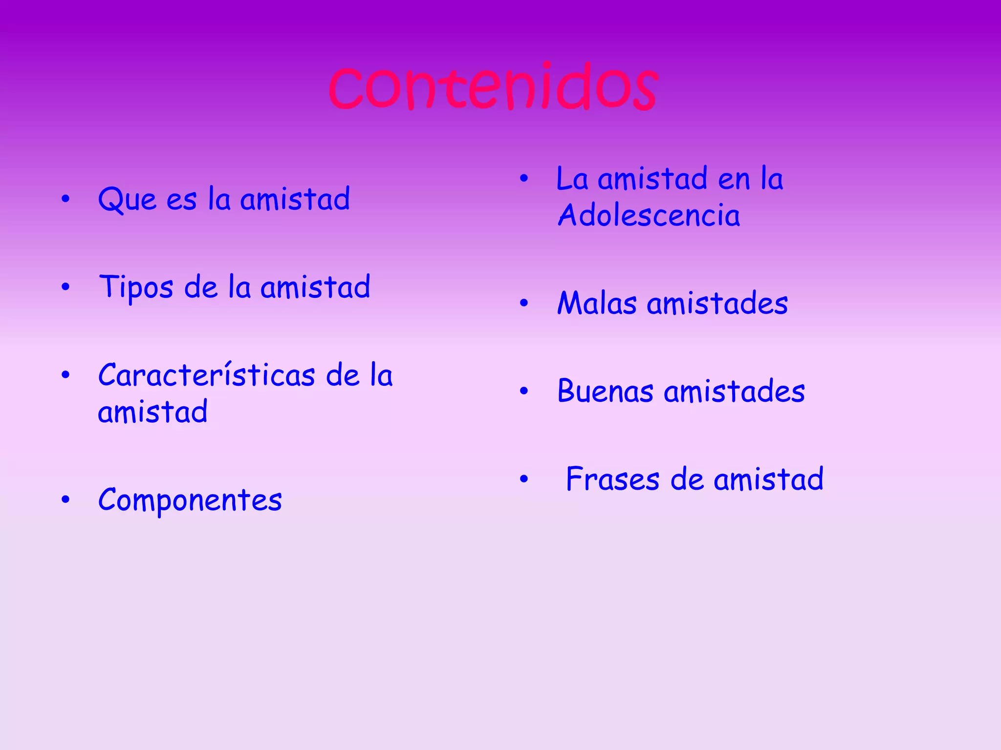 La Amistad | PPT