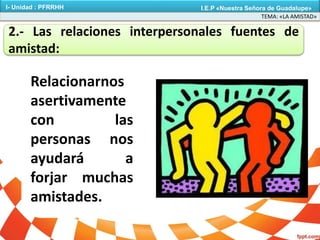 La amistad | PPTX