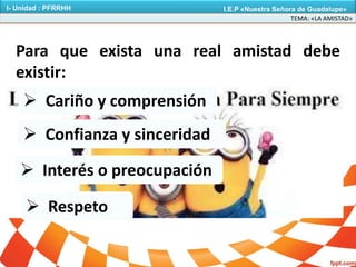 La amistad | PPTX