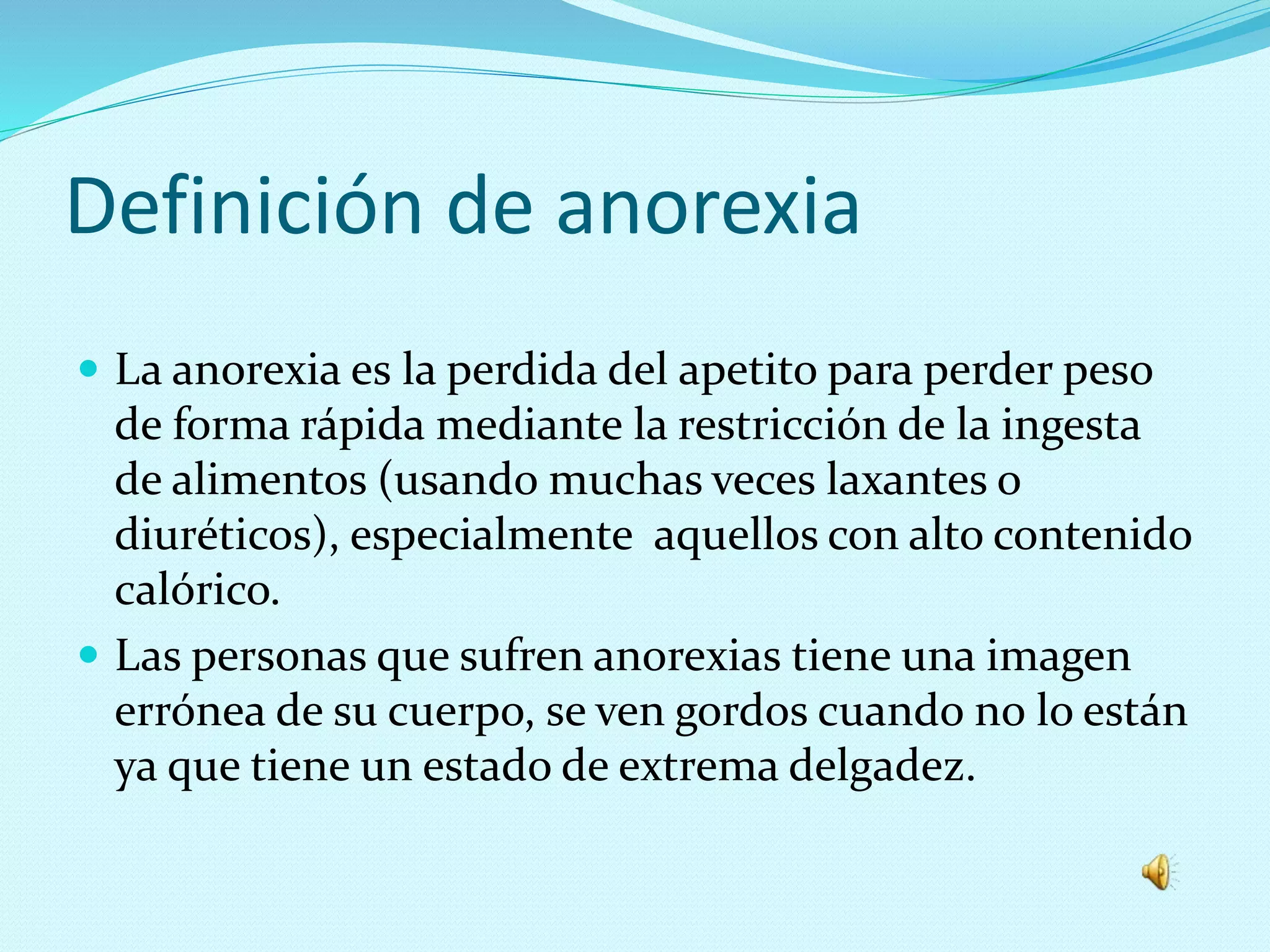 La anorexia | PPTX