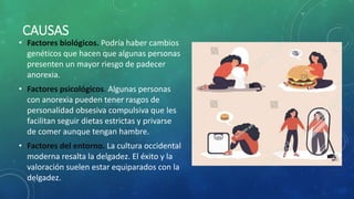 la anorexia características y sintomas.. | PPTX