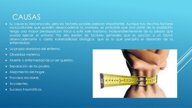 Anorexia Causas