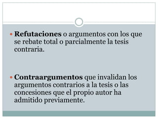 La argumentación | PPTX