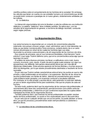 La argumentación | DOCX