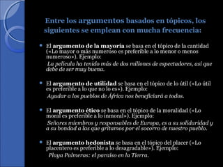 La argumentación | PPT