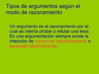 La Argumentacion | PPT