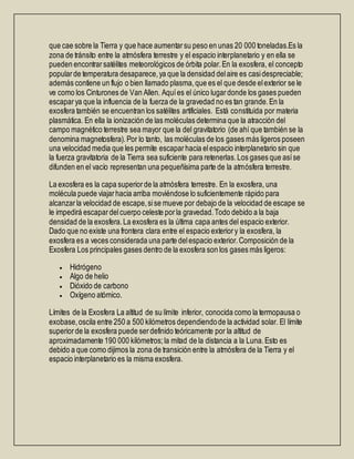 La atmosfera | DOCX