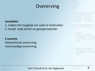 Object-georiënteerd programmeren | PPTX