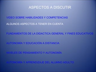La autonomía en el aprendizaje del estudiante universitario | PPT