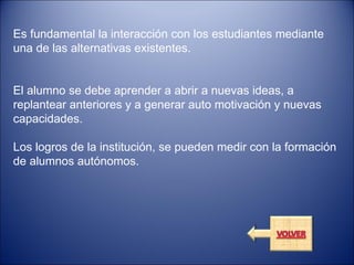 La autonomía en el aprendizaje del estudiante universitario | PPT