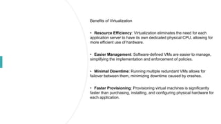 Introduction to virtualization and Hypervisor.pptx
